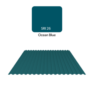 แผ่นผนังเมทัลชีท Lysaght Panelrib® Ocean Blue บลูสโคป | OneStockHome