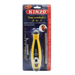 ไขควงหัวสลับ KINZO 2IN1 No.201 VR9 ราคาถูก ส่งทั่วไทย | OneStockHome