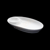 White Ceramic Plate Ceramic Divided Plate | OneStockHome