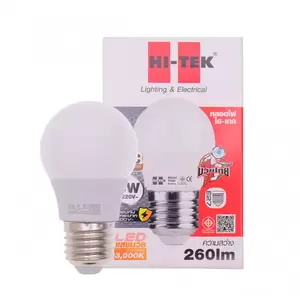 หลอดไฟ LED E27 3 วัตต์ มวยไทย (Warm White) HI-TEK | OneStockHome
