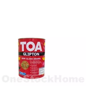 TOA 100 สีน้ำมัน TOA GLIPTON สีขาว ชนิดกึ่งเงา 1แกลลอน | OneStockHome