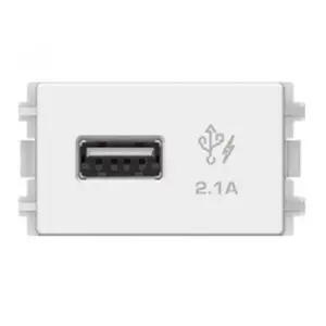เต้ารับ USB 2.1A สีขาว | OneStockHome
