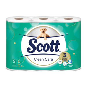 กระดาษชำระ SCOTT CLEAN CARE แพ็ค6 ราคาถูก ส่งทั่วไทย | OneStockHome