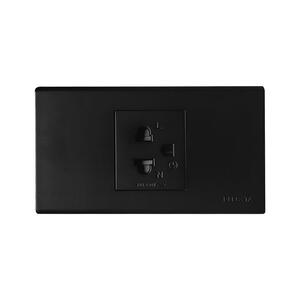 ชุดเต้ารับเดี่ยว 3 ขากลม ELECKTA N BASIC สีดำ ราคาถูก | OneStockHome